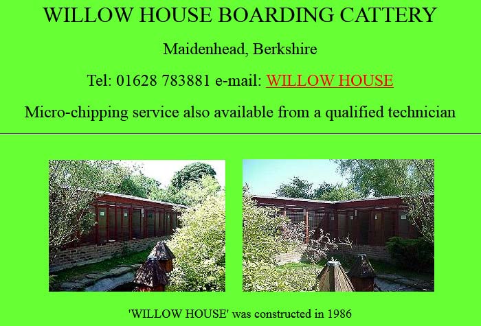 Willow House Cattery - British Cattery Directory