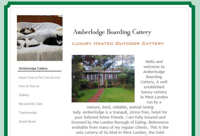 Amberlodge Boarding Cattery - British Cattery Directory