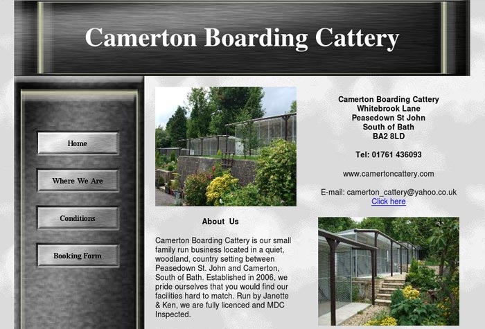 Camerton Boarding Cattery - British Cattery Directory