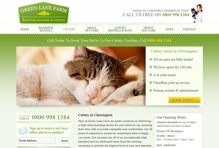 Green Lane Farm Kennels and Cattery - British Cattery Directory