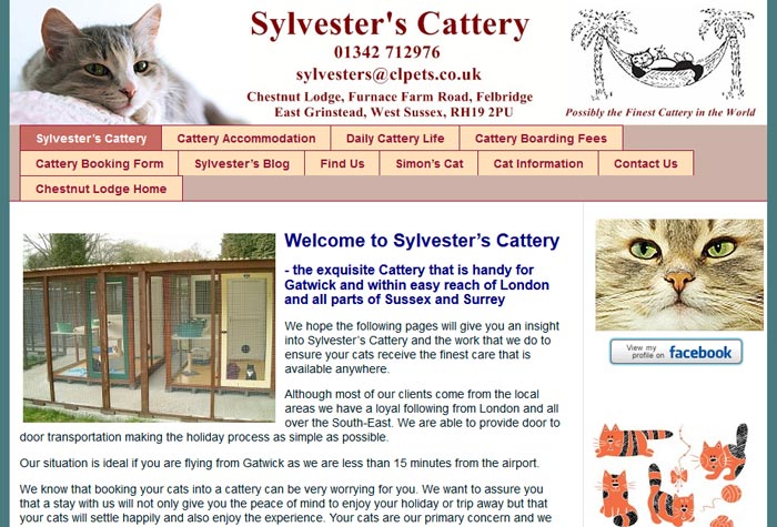 Sylvester's Cattery - British Cattery Directory